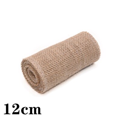 5M Jute Fabric Burlap Handwork Hemp Ribbon Christmas DIY