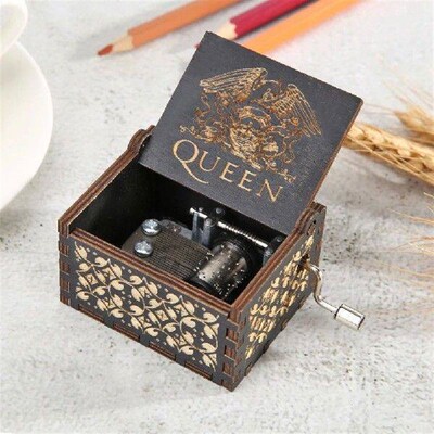 Hand Cranked Music Box with Melody Antique Cwork Music