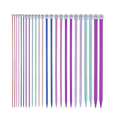 2Pcs/Set 35cm Single Pointed Knitting Needles Pins Straight