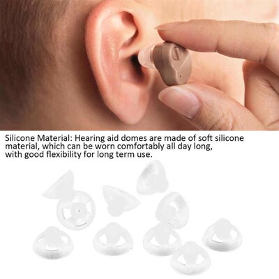 10PCS Open Fit Hearing Aid Domes Earplugs Anti Static Silico
