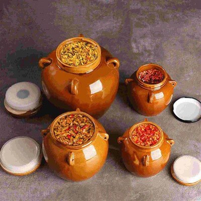 Pickles Kimchi Altar Food Containers Ceramics Fermentation