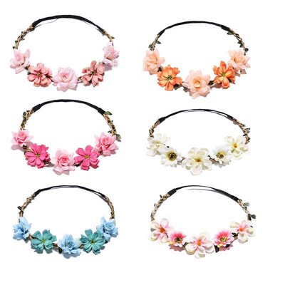 European Greek Goddess Headband Metal Gold Leaves Branch Cro