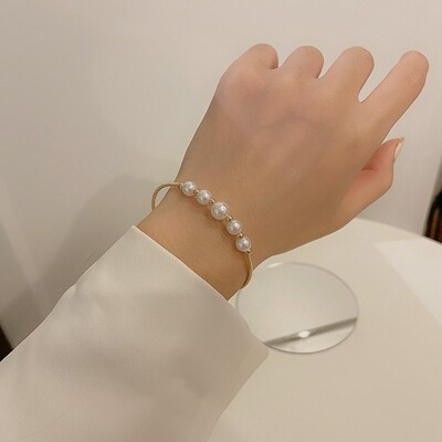 Baroque Pearl Brlet Womens New Ins Style Fashionable Simple