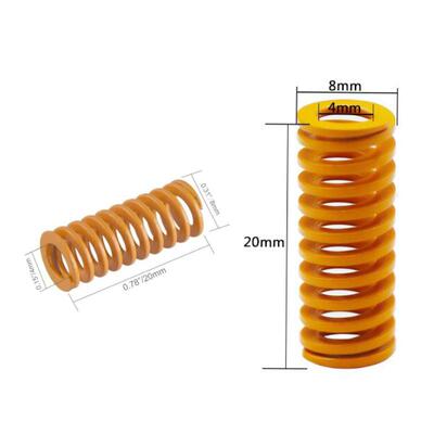Free Shipping 4/8Pcs 3D Printer Parts Leveling Spring Access