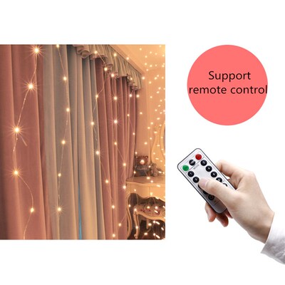 Christmas Decoration for Home 3m Curtain String Light Flash
