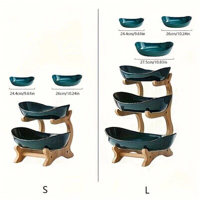 Table Plates Dinnerware Kitchen Fruit Bowl with Floors Parti