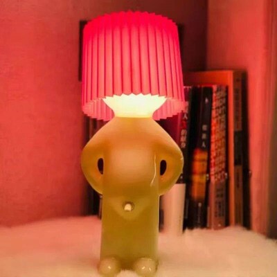 Claeted Naughty Boy Creative Table Lamp Unique LED Pleats Re