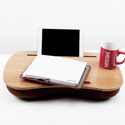 Lazy particle pillow lap laptop desk bed folding small table