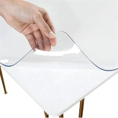 Clear Protective Desk Mat Table PVC Cover Nonslip Protector