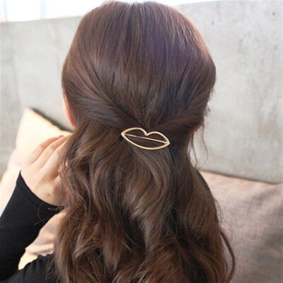 Highquality Fashion Metal Hairpin Geometric Hair Clip for Wo