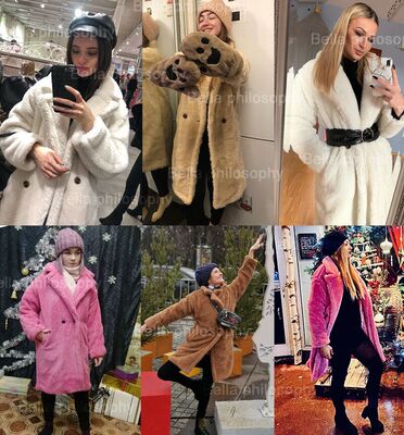 Bella Philosophy Women Winter Faux Fur Warm Long Coat Female