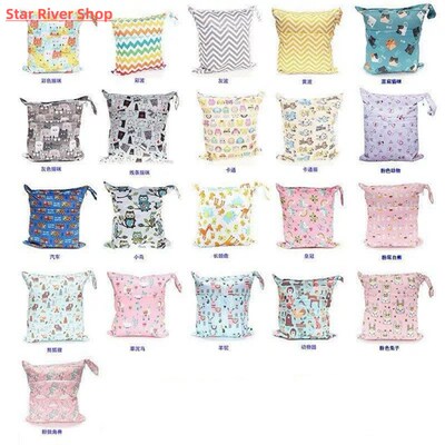 Wet Dry Bag XL:40*45cm Baby Maternity Packs Washable Zipper