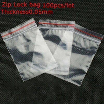 Zip Lock Plastic Bags Reclosable Transparent Jewelry/Food St