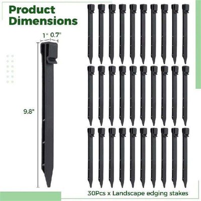 30PCS Landscape Edging Stakes Garden Landscape Edging