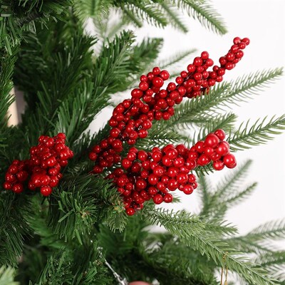 Simulation Red Berry Artificial Christmas Wealth Fruit Branc