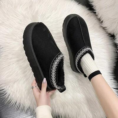 Snow Boots for Women 2025 Winter New Cashmere Warm Thick Sol