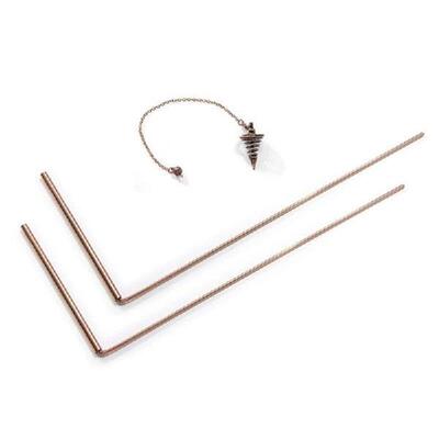2Pcs+Copper+Dowsing+Rods+Set+Spiritual+Divining+Rods