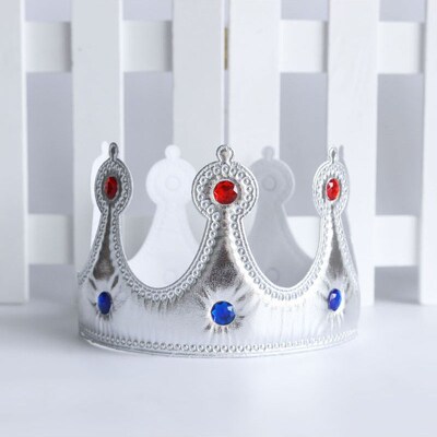 Baby Shower Decor King Crown With Gem Kids 1st Birthday