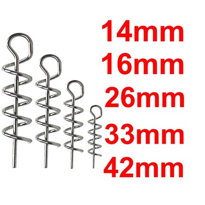20 or 40 or 100 pcs Fishing pins Spring Twist Lock Fishing S
