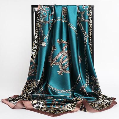 90*90cm+Fashion+Scarves+Women+Shawl+Satin++Female+Bandana+Sq