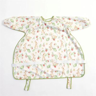 Elinfant Long Sleeve Baby Bibs Waterproof Feeding Eating Bib