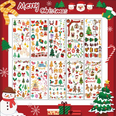 Christmas Temporary Tattoos.Stocking Stuffers, Cute Christma