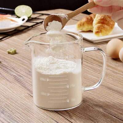 glass measuring cup with scale water glass household baking