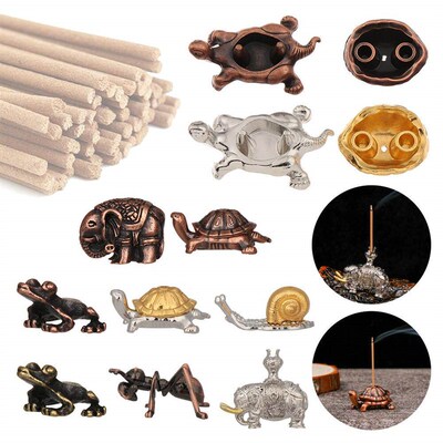 Snail Turtle Shape Portable Incense Censer Stick Holder Burn