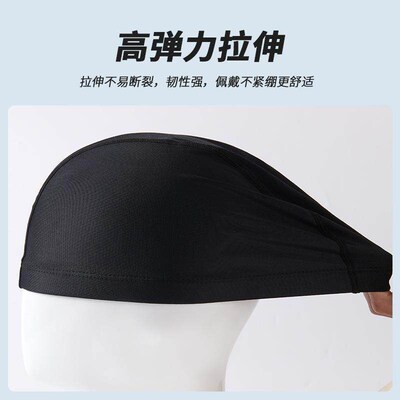 Black Adult Swimming Swim Cap Polyamide elastic Swimming Cap