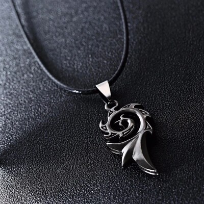 Rinhoo Mens Punk Dragon Flame Titanium Stainless Steel