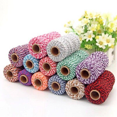 Two Colors Cotton Bakers Twine Rope Rustic Crafts Handmade
