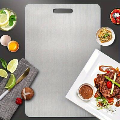 3pcs Stainless Steel Cutting Boards - Thick Food Grade for M
