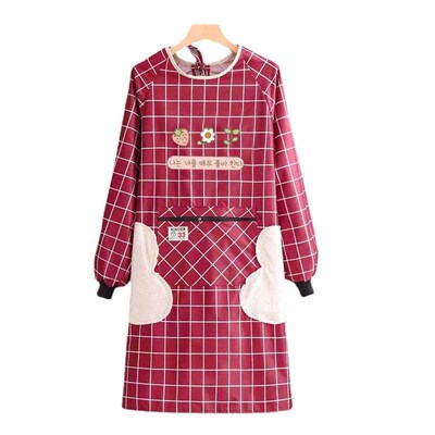 Waterproof and Oil-proof Apron Hand-wiping Cover Clothes wit