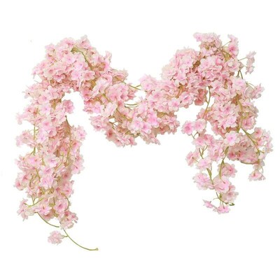 180CM Artificial Sakura Flowers Vine Wedding Garden Rose Arc