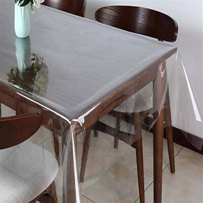 Wedding Soft Home Dining Room Anti Oil Table Cloth Clear