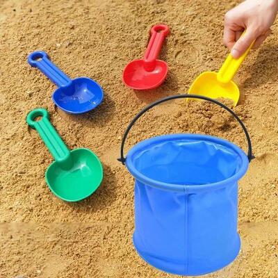 Beach Sand Toy Play Bucket Toy Folding Collapsible Bucket Ga