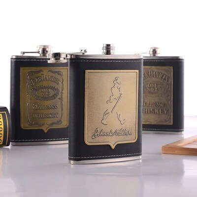 8oz Portable Pocket Hip Flask Outdoor Travel Stainless Steel