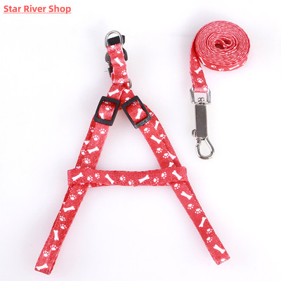 Cat Collar Harness Leash Adjustable Nylon Pet Traction Cat K