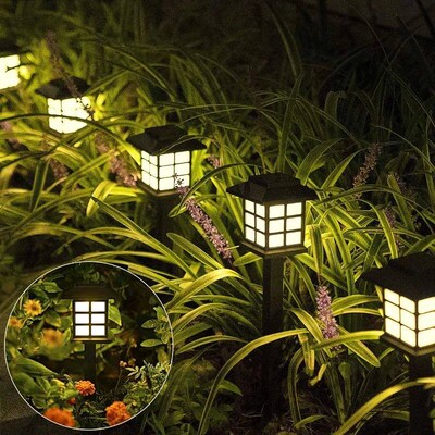 2 Pack Solar Pathway Light Outdoor Solar Lamp Waterproof Lan