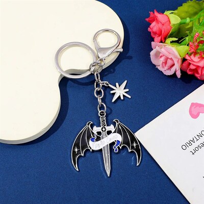 Charm Acotar Moon Bookmark - Fantasy Sun Star Silver Chain P