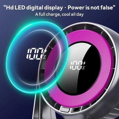 Desktop Non Perforated Wall Mounted Fan 4000mAh USB Recharge