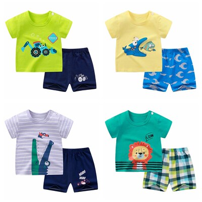 2023 Kids Clothes Toddler Boys Cartoon Outfits Baby Girls Su