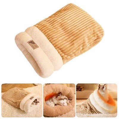 Kittens Winter Bed Thick Fleece Soft Comfortable Sleep for
