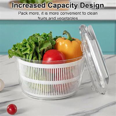 Salad Spinner Lettuce Greens Washer Dryer Drainer Crisper