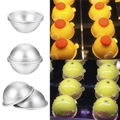 7cm Diameter Aluminum Sphere Bath Bomb Cake Pan molds Tin Ba