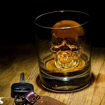 3D Skull Silicone Mold Ice Cube Maker Chocolate Mould Tray I