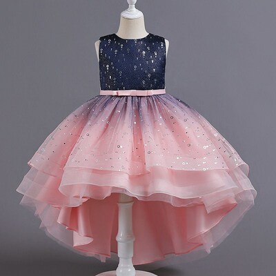 Flower Girls Princess Sequins Baby Wedding Christmas Party T