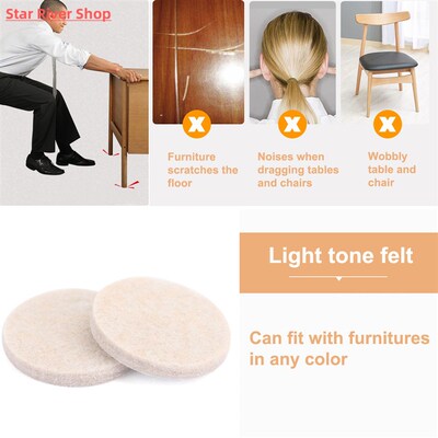 Areyourshop Self Adhesive Felt Furniture Pads Protects Floor