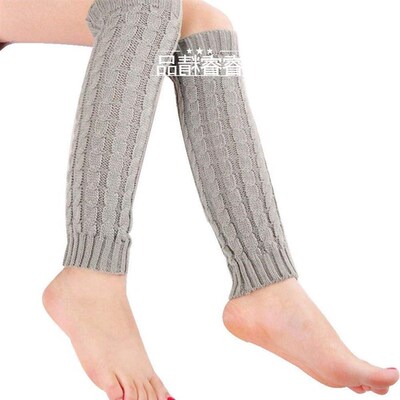 winter woman knitting knee warmer leg Boots Set heap socks袜