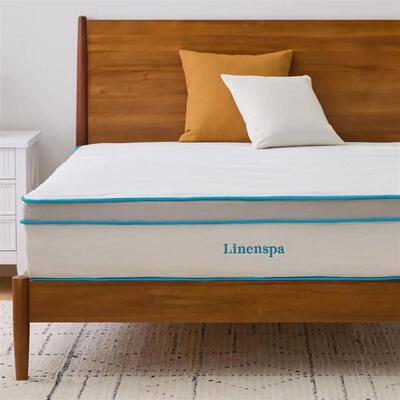 12 Inch  Spring Hybrid Mattress - Medium Plush Feel - Bed in
